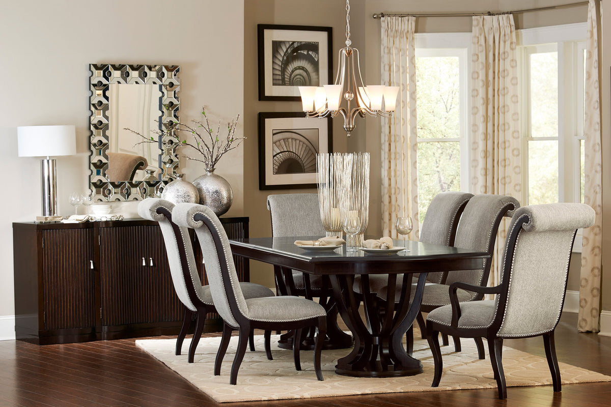 Savion Espresso Extendable Dining Set - Gate Furniture